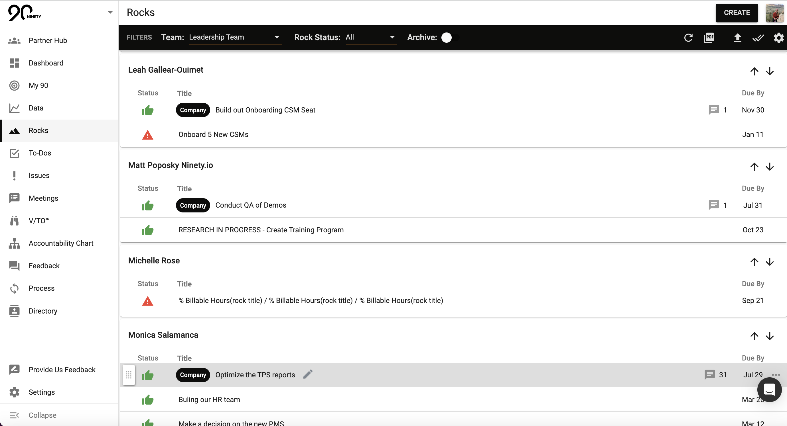 Software for EOS® | Ninety